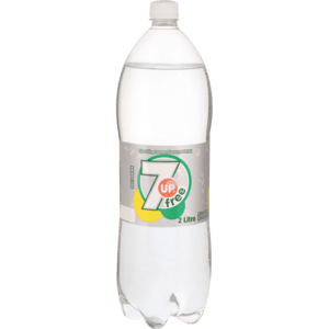 7 Up Original Sugar Free Soft Drink Bottle 2L