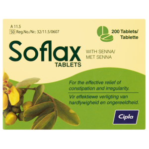 Cipla Soflax Laxative Tablets 200 Pack