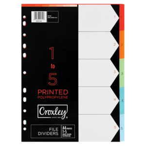 Croxley A4 File Dividers
