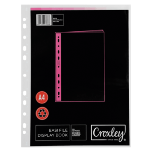 Croxley A4 Sheet Protector Sleeve 10 Pack