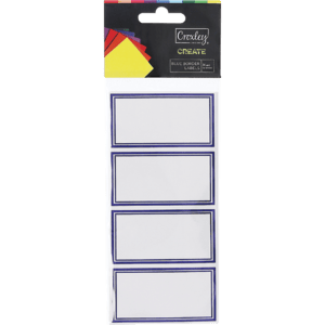 Croxley Blue Border Labels 24 Pack