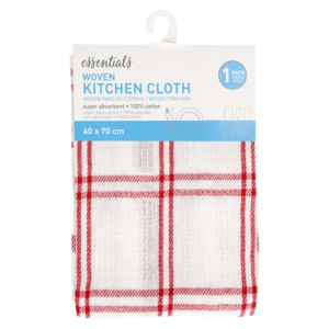 Essentials Check Kitchen Cloth 40 x 70cm