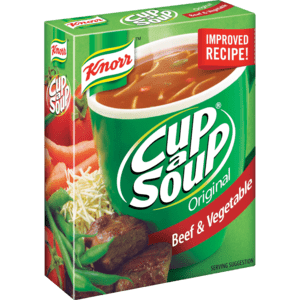 Knorr Cup-A-Soup Original Beef & Vegetable 4 Pack