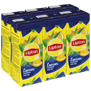 Lipton Lemon Flavoured Ice Tea Boxes 6 x 200ml