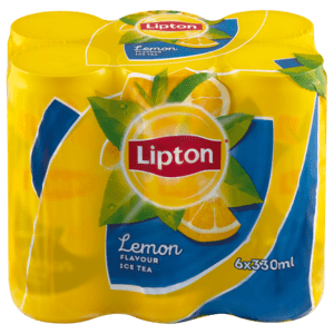 Lipton Lemon Flavoured Ice Tea Cans 6 x 330m