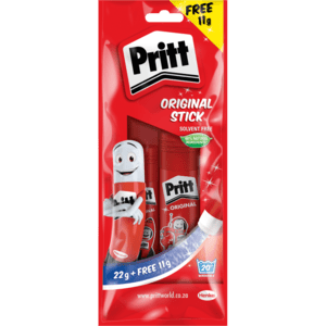 Pritt Original Glue Stick 22g + 11g Free