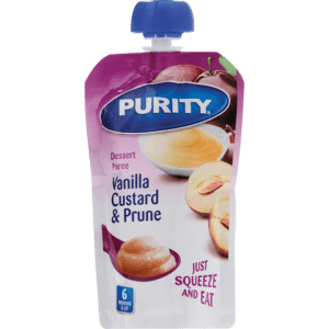 Purity Vanilla Custard & Prune Dessert Puree 110ml