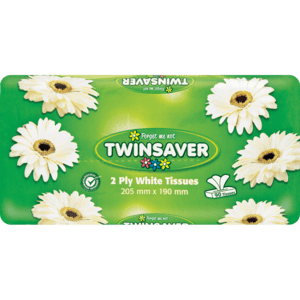 Twinsaver White Facial Tissues 90 Pack