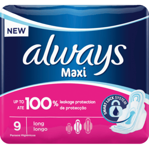 Always Maxi Plus Sanitary Pads 9 Pack