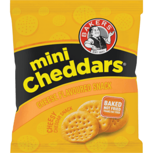 Bakers Cheese Mini Cheddars 33g