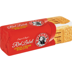 Bakers Red Label Lemon Cream Biscuits 200g