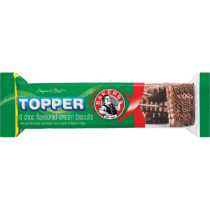 Bakers Topper Mint Chocolate Biscuits 125g