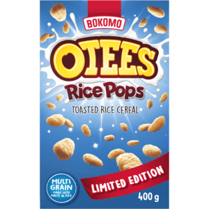 Bokomo Otees Rice Pops Toasted Rice Cereal 400g