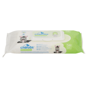 Cherubs Fragrance Free Flushable Wipes 56 Pack