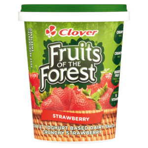 Clover Fruits Of The Forest Strawberry Flavoured Low Fat Yoghurt Based