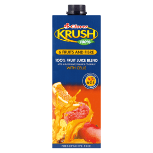 Clover Krush 100% 6 Fruits & Fibre Fruit Juice Blend With Cells 1