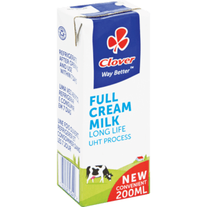 Clover UHT Long Life Full Cream Milk 200ml