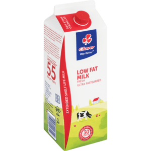 Clover UHT Long Life Low Fat Milk Carton 2L