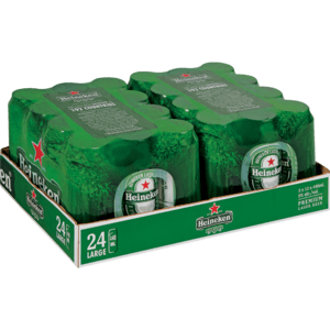 Heineken Premium Lager Beer Cans 24 x 440ml
