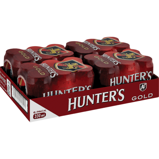 Hunter's Gold Cider Cans 24 x 330ml