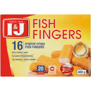 I&J Frozen Original Crispy Fish Fingers 400g