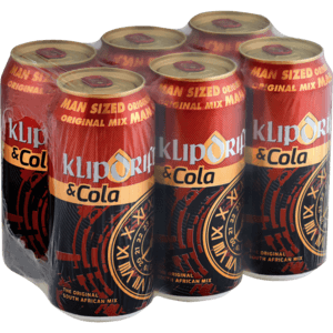 Klipdrift Brandy & Cola Cooler Cans 6 x 440ml