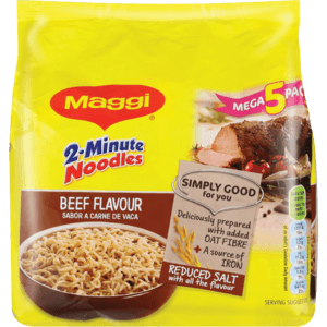 Maggi Beef Flavoured 2 Minute Noodles 5 x 75g