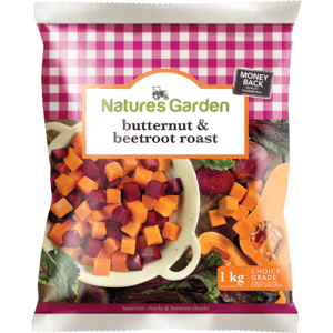 Natures Garden Frozen Butternut & Beetroot Roast 1kg