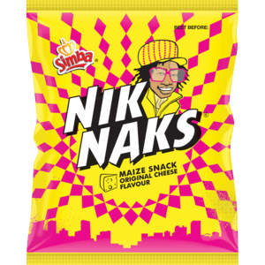 Niknaks Cheese Flavoured Maize Snack 55g