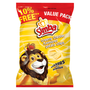 Simba Creamy Cheddar Flavoured Potato Chips 220g